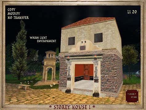 Second Life Marketplace Storey Ancient House Model I