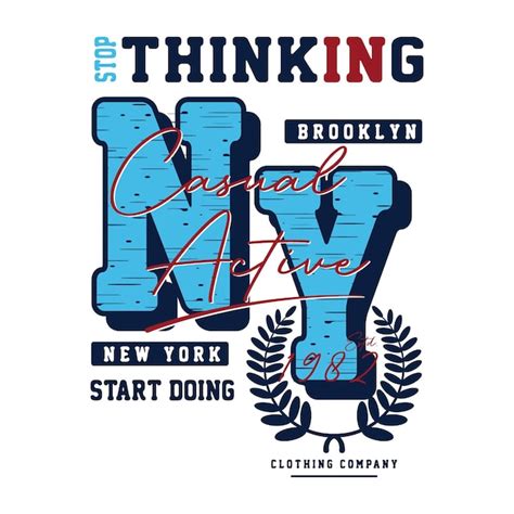 Premium Vector Thinking Graphic Fashion Style T Shirt Design