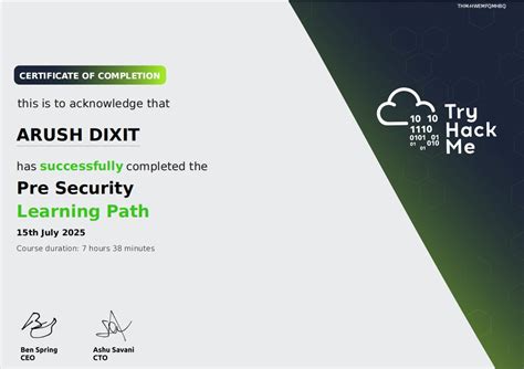 Cybersecurity Tryhackme Learningpath Infosec Networksecurity