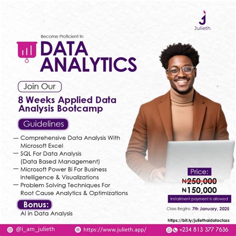 Buy Data Analysis Bootcamp Registration By Julieth Ai By Julieth Ai On