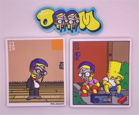 Mil Doom 3 Sticker Pack X Madvillain X Mf Doom X Quasibarto X Quasimoto