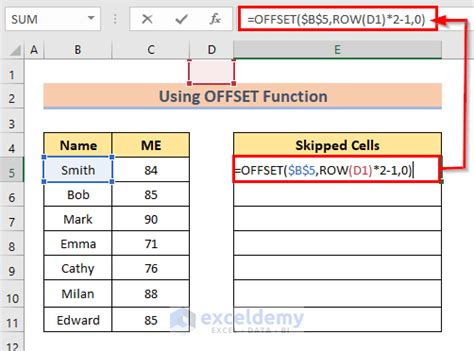 How To Skip Cells In An Excel Formula 8 Easy Methods Exceldemy