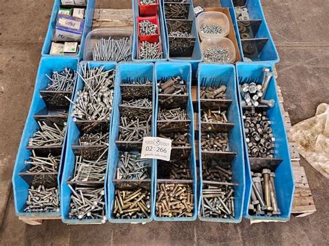 Pallet Of Mostly New Assorted Machine Screwsnutsboltswashers Gavel Roads Online Auctions