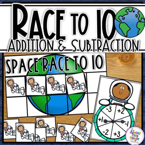 Addition And Subtraction Race To 10 A 10s Frame Game Space Tpt