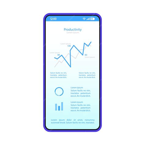 Premium Vector Smartphone Dashboard Interface Vector Template Mobile