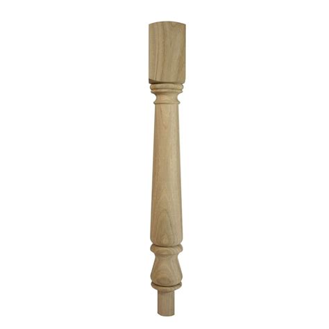 Solid White Oak Top And Bottom Newel Turn Post 90x90x725mm