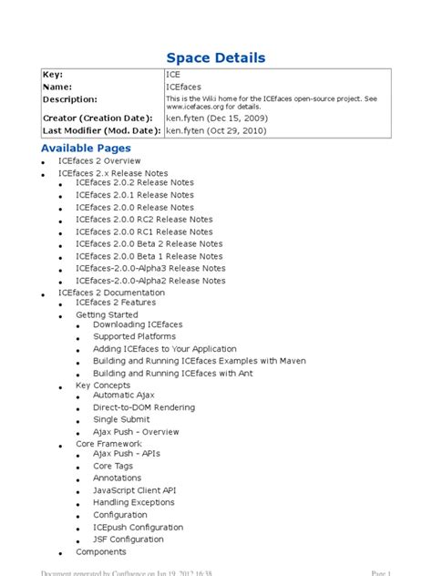Icefaces 2 Docs Download Free Pdf Java Server Faces Web Browser