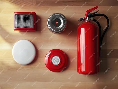Safety Equipment Fire Extinguisher Smoke Detector And Heat Detector
