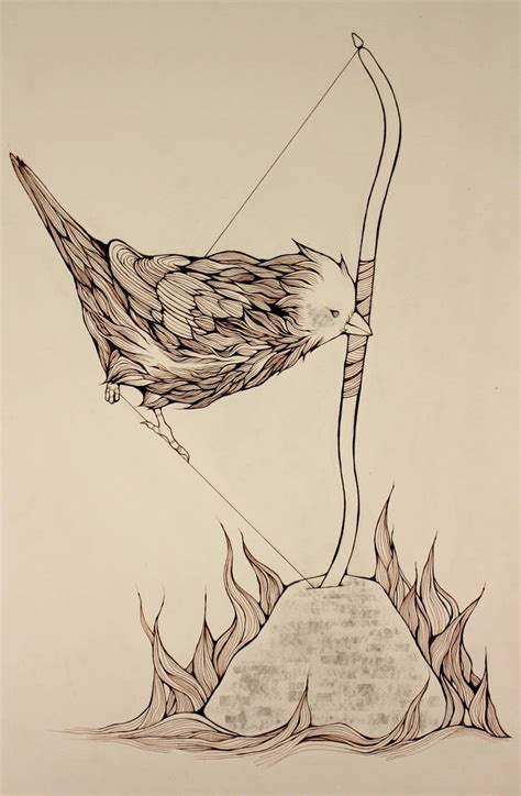 Bow And Sparrow By Supichu On Deviantart