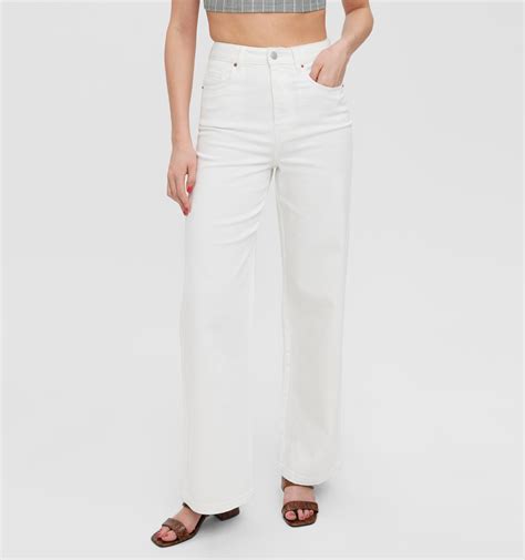 Vero Moda Kathy Witte Wide Leg Jeans Torfs Be Gratis Verzend En Retour