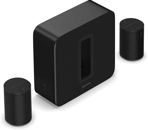Customer Reviews Sonos Era 100 And Subwoofer Bundle Black Includes
