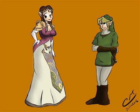 Link And Zelda Body Swap By Cm The Artist On Deviantart