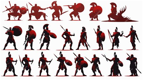Ancient Greek Spartan Or Trojan Hoplite Armor And Weapons Premium Ai