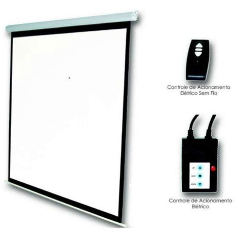 Tela Para Projecao 100 Polegadas Retratil Eletrica 127v Csr Em Promoção Na Americanas