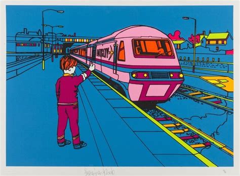 Ben Eine Blue Train 2006 Artsy