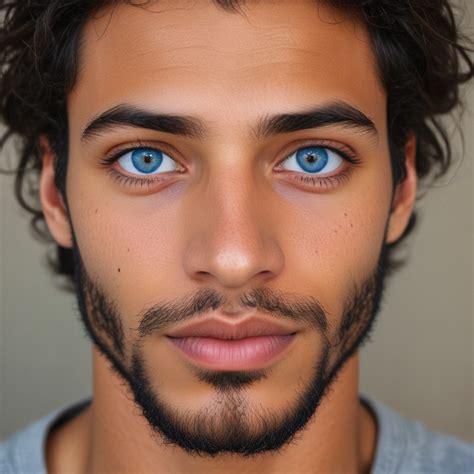 Blue Eyed Mixed Nordic Arab Armenian Italian Indian Ethiopian Man