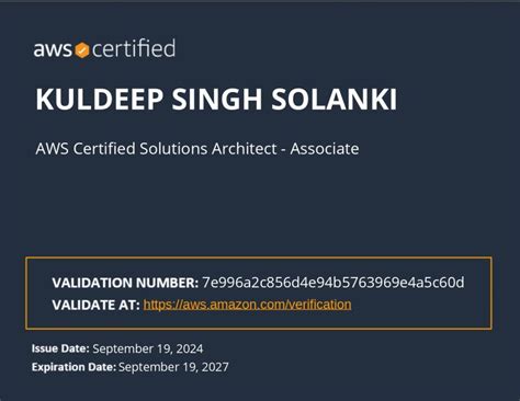 Kuldeep Singh Solanki On Linkedin Aws Awscertification