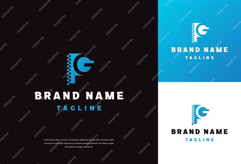 Premium Vector Initials Letter Pg Logo Design For Company Logo Alphabet Letter Icon Logo Gp Or Pg