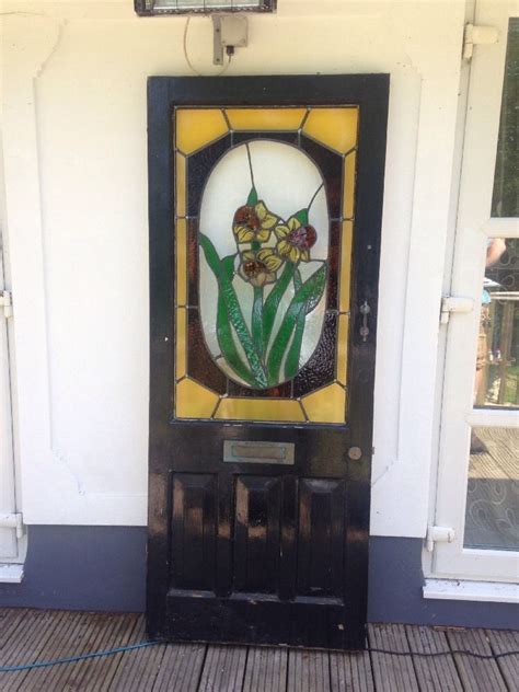 Reclaimed Victorian Front Door Stained Glass Glass Door Ideas