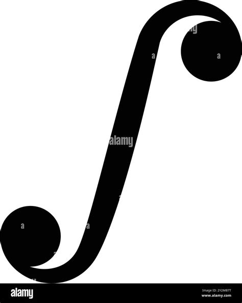 Mathematics Integral Symbol Icon Illustration Design Stock Vector Image