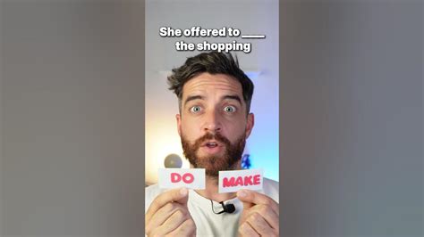 Whats The Difference Between Make And Do In English Youtube