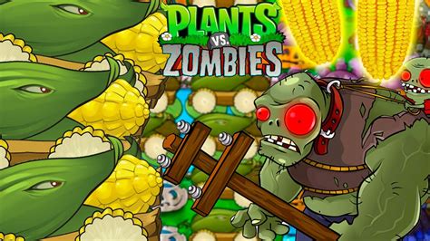 ¡mazorcaÑon Vs Megazombistein Plantas Vs Zombies 45 Youtube