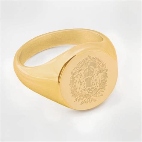 Royal Military School Of Music Engraved Signet Ring By Badger And Brown