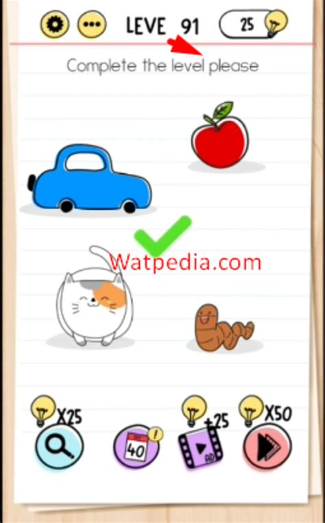 Brain Test Level 91 Complete The Leve Please