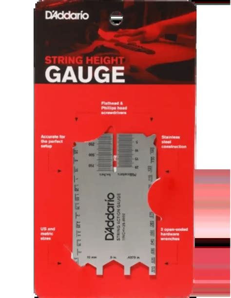 Daddario Pw Shg 01 Daddario String Height Gauge Precisietool Voor