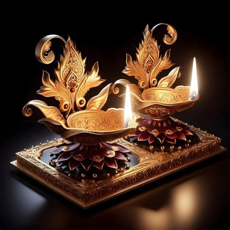 Premium Photo Traditional Indian Diyas