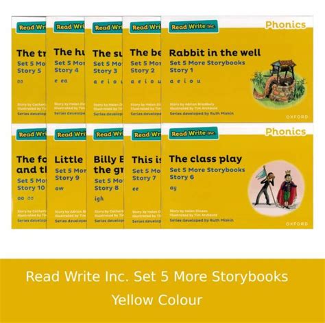 Read Write Inc Phonics Set 5 More Storybooks Colour Yellow Pack Of 10