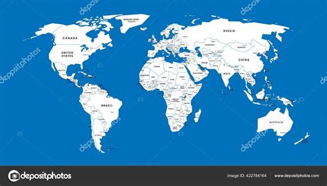 World Map Image With Countries Name And Capital Cities And Countries