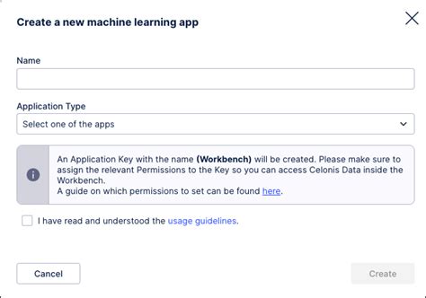 creating and managing machine learning applications