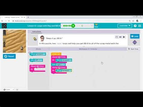 Lesson Loops With Rey And BB Of CS Fundamental Express Course Code Org YouTube