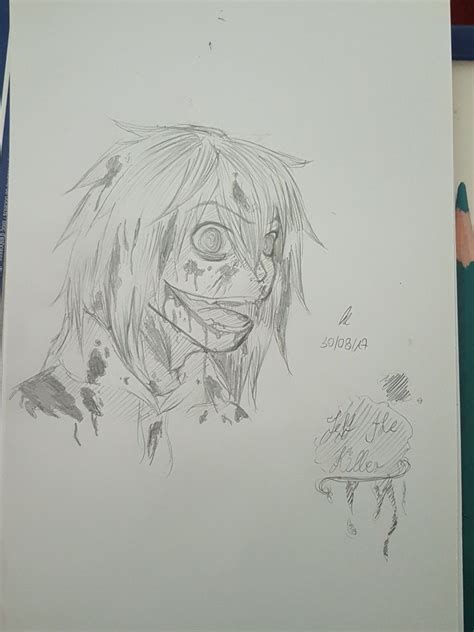 Creepypasta Jeff the Killer 제프 더 킬러 크리피파스타 그림 예술