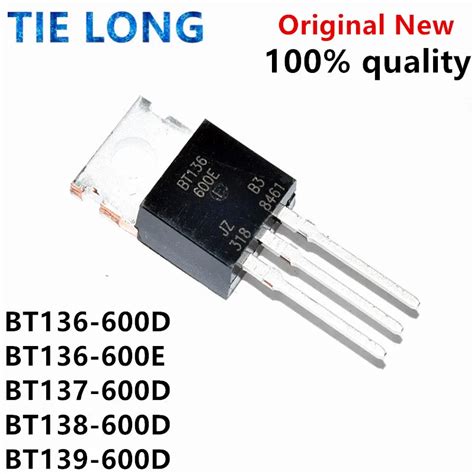 10pcs Bt136 600e Bt136 600d To220 Bt136 600d To 220 Bt136 600 Triac