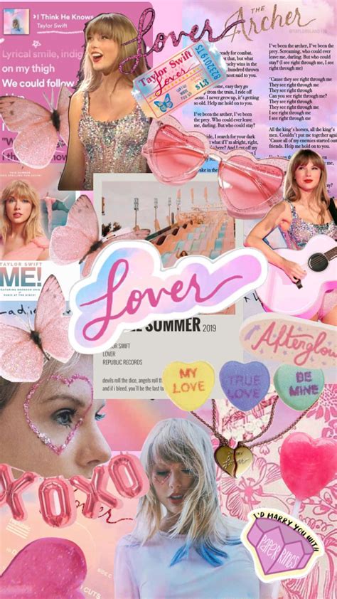 Download Taylor Swift Lover Collage Wallpaper