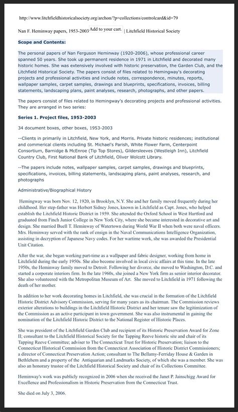 Nancy Yates “nan” Ferguson Heminway 1920 2006 Find A Grave Memorial