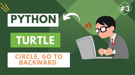 Python Turtle 3 Circle Goto Backward Komutları Youtube