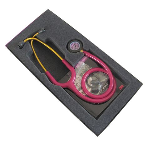 Littmann Classic Iii Stethoscope Raspberry W Rainbow Chestpiece