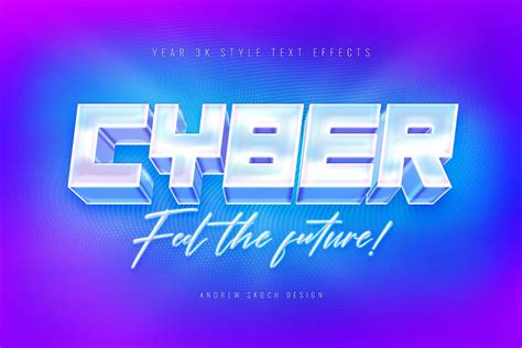 Y3k Text Effects Premium And Free Psd Mockup Store