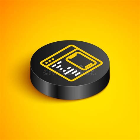 Icono De Código De Programación De Programadores Web De Software De Línea Isométrica Aislado En