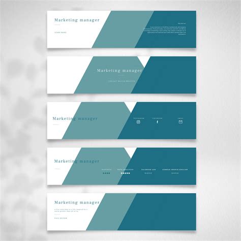Green Blue Linkedin Banner Template Linkedin Profile Background Linkedin Profile College