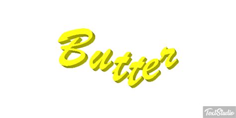 Butter Word Animated GIF Logo Designs