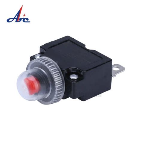 10a Motor Switch Manual Electrical Thermal Dc Overload Protector With Waterproof Cap Overload