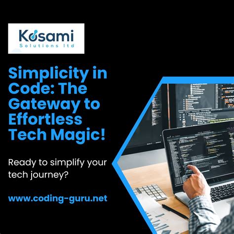 Kosami Solutions Ltd On Linkedin Codesimplicity Techmagic