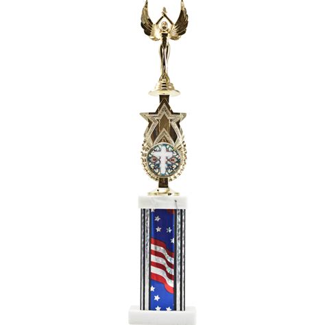 Exclusive Star Riser With Rectangle Column Award Trophy