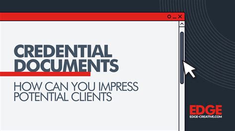 How To Impress Potential Customers With Credential Documents