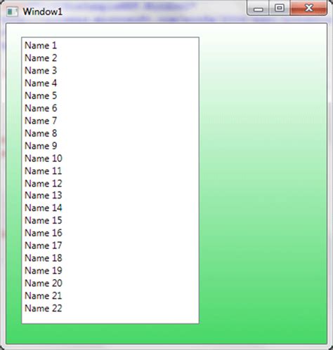 Alternate Row Color In Listbox In Wpf