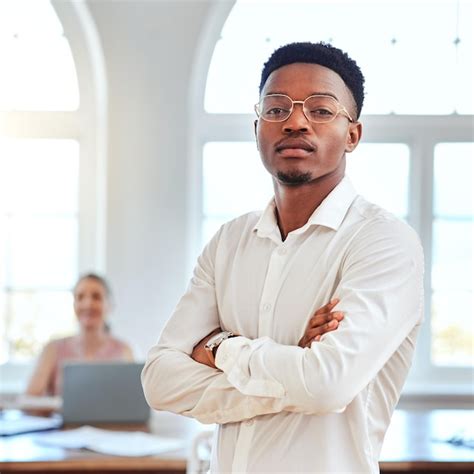 Premium Photo Business Leadership And Portrait Of Black Man In Office